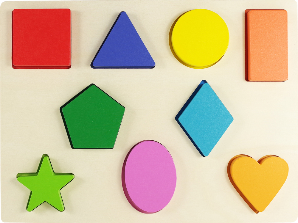 Wooden Shapes Puzzle Alphabet Soup